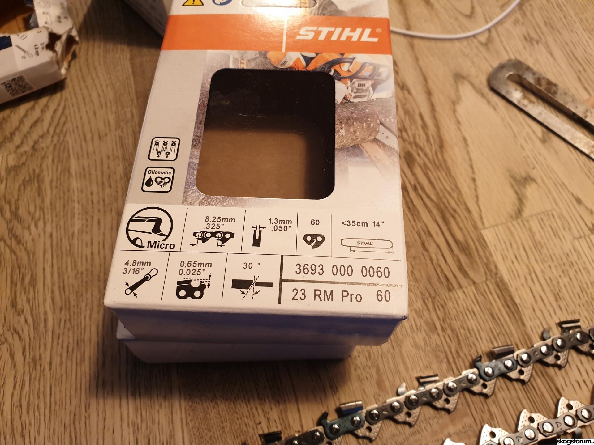 Test of Light 04 and PRO chains from Stihl - NordicWoodJournal