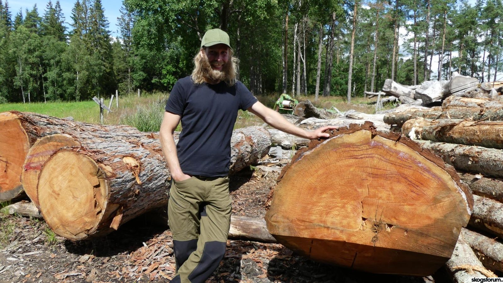 Processing oversized logs with a chainsaw - NordicWoodJournal