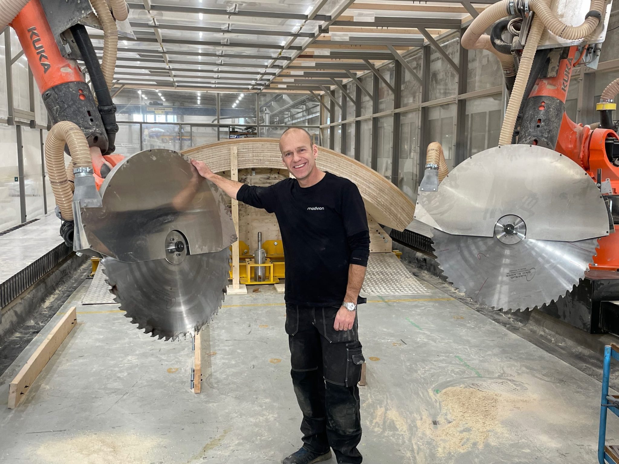 Wind turbine towers of wood - NordicWoodJournal