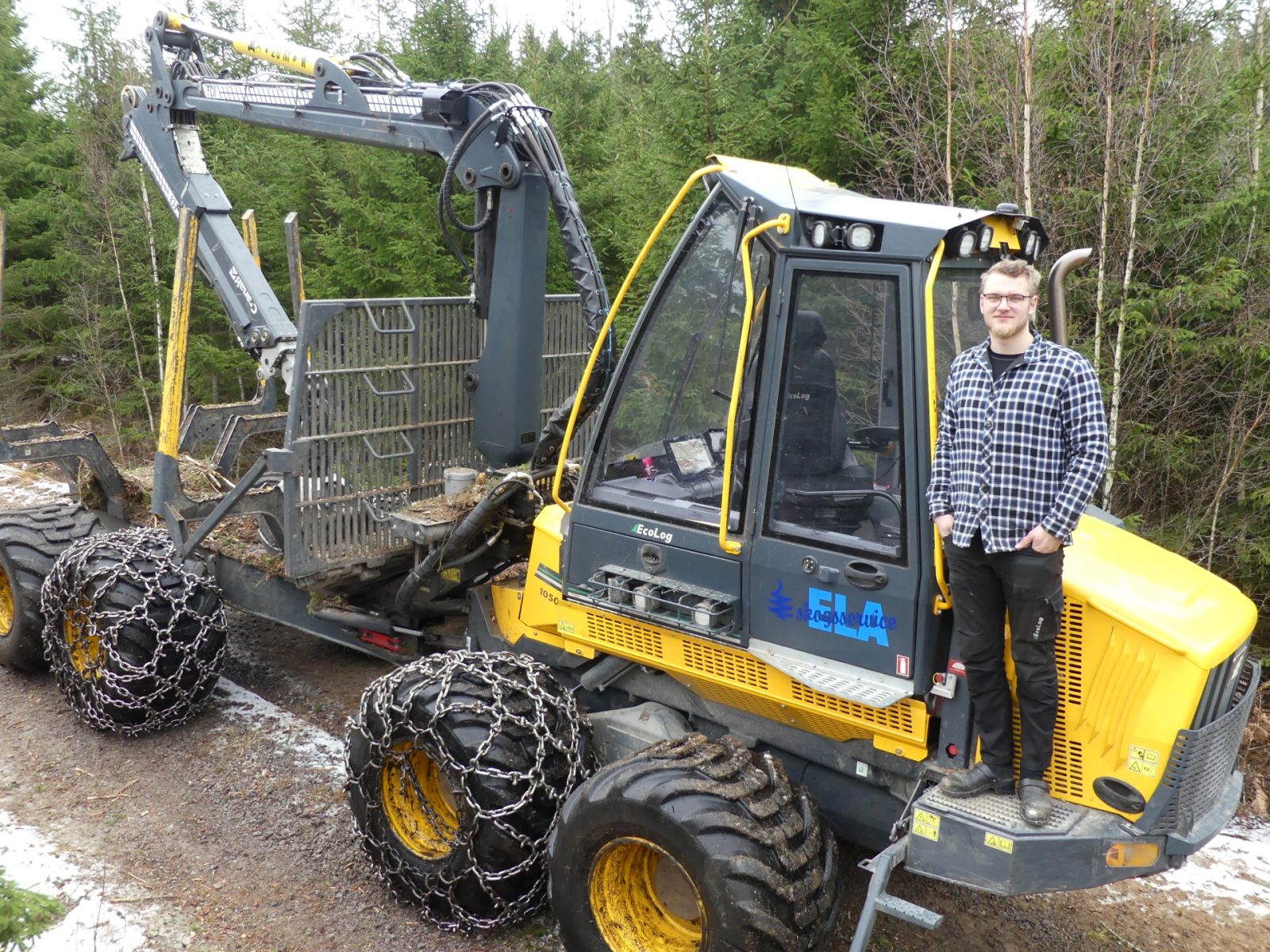 Eco Log 1050F in young thinning – the last 10-tonner? - NordicWoodJournal