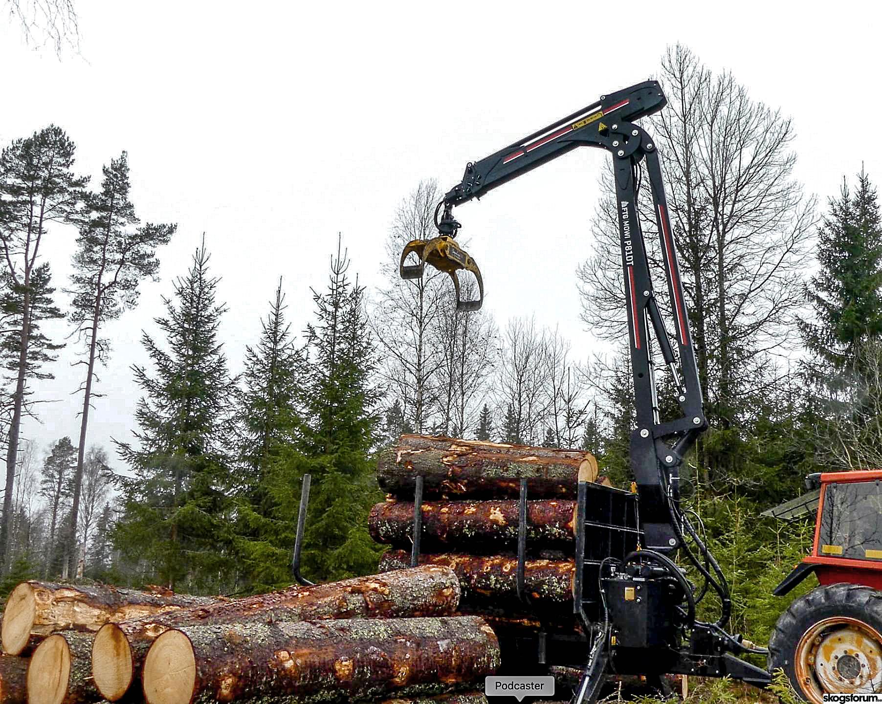 MOWI P81DT – a new large loader from FTG Cranes - NordicWoodJournal